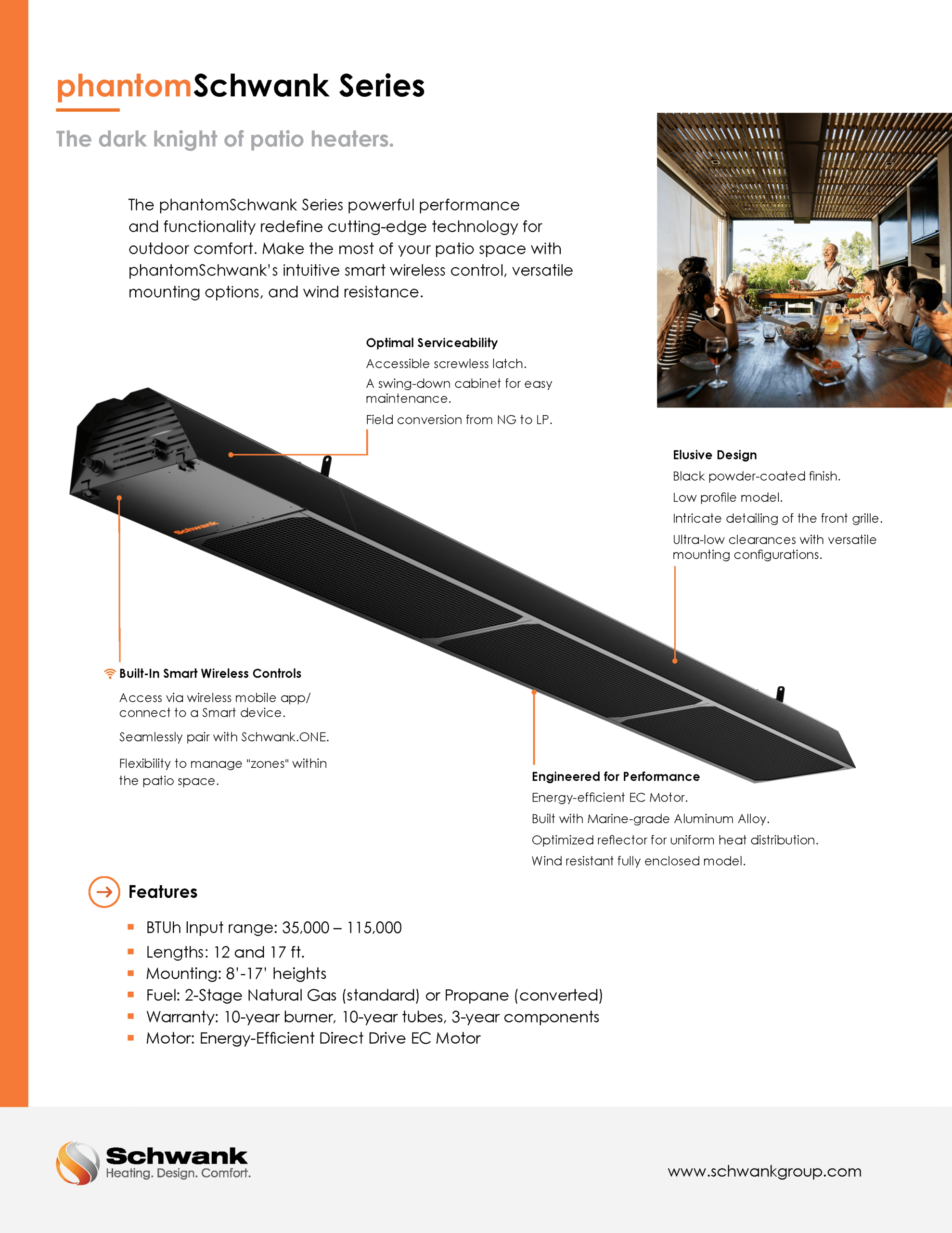 Schwank | phantomSchwank Patio Tube Heater